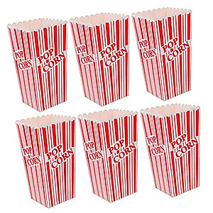 Disposable Popcorn Bags Popcorn Cups Disposable 30 Pcs Popcorn Popcorn Bucket Large Paper Carnival Popcorn Bags