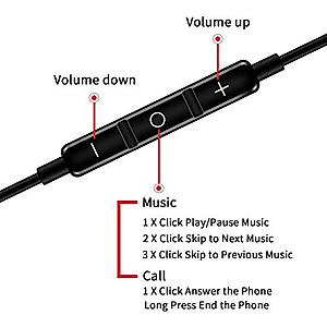 Jelanry USB C Headphone with Microphone, USB Type C Earbuds Magnetic Wired Earphone Volume Control for iPad Mini Air Samsung Z Fold 4 Flip 3 Galaxy S22 S21 S23 Pixel 7 Pro OnePlus 11 10 9 Pro, Black