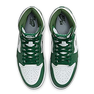 Jordan Men's 1 Retro High OG shoes, Gorge Green/Metallic Silver-wh, 11