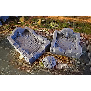 Washhouse and Woodcutter 28mm Scale Building for Medieval and Fantasy Village, DND Terrain 28mm for Dungeons and Dragons, D&D, Pathfinder, RPG, Age of Sigmar, Tabletop