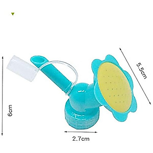 3Pcs Bottle Cap Sprinkler, Plastic Dual Head Bottle Watering Spout, Bottle Watering Spout Bonsai Watering Can for Indoor Seedlings Plant, Garden Tool
