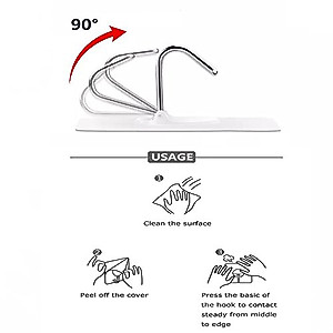 Adhesive Hooks for Hanging Heavy Duty Wall Hooks Self Adhesive Towel Coat Hooks Waterproof Transparent Hooks for Bathroom Shower Kitchen Keys Door Outdoor Home Improvement Utility Hook 12 Pack