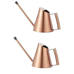 Happyyami 2pcs fine mist spray bottle tools for suculentas vintage decor metal watering plants bonsai watering can Flower Gardening Tool Succulent Watering Device long mouth vase