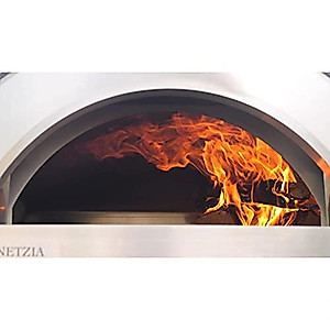 Forno Venetzia Bellagio 200 44-Inch Countertop Outdoor Wood-Fired Pizza Oven - Copper