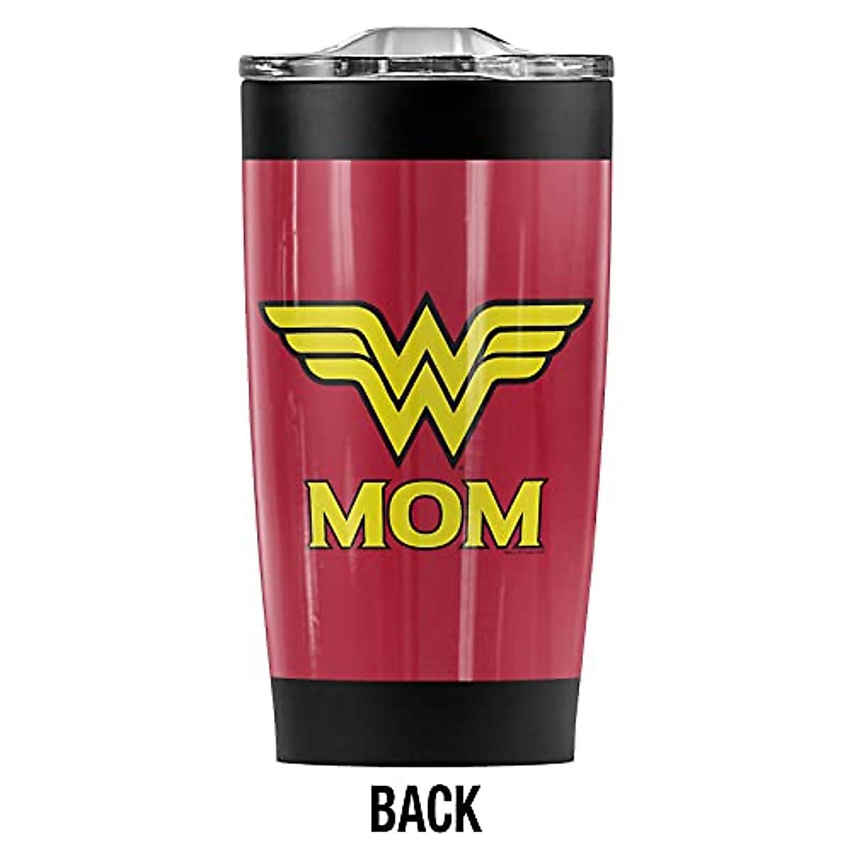 Logovision DC Comics Wonder Woman Mom Stainless Steel Tumbler 20 oz Coffee Travel Mug/Cup, Vacuum Insulated & Double Wall with Leakproof Sliding Lid | Great for Hot Drinks and Cold Beverages…