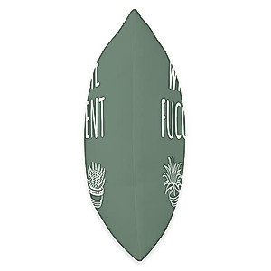 Succulents & Swear Words What The Fucculent Succulent Pun Funny Plant Throw Pillow, 16x16, Multicolor