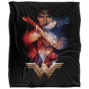 Wonder Woman Arms Crossed Silky Touch Super Soft Throw Blanket 50" x 60"