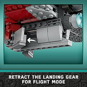 LEGO Star Wars Ahsoka Tano’s T-6 Jedi Shuttle, Star Wars Playset Based on the Ahsoka TV Series, Show Inspired Building Toy for Ahsoka Fans Featuring a Buildable Starship and 4 Star Wars Figures, 75362