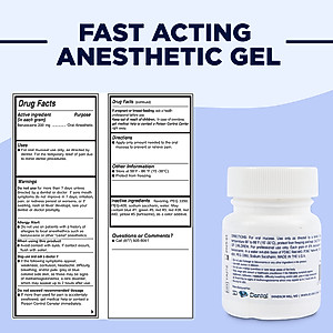 The Essentials Dynamic Dental Candi Caine, Topical Anesthetic Gel, 1 oz, Bubble Gum Flavor