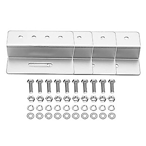 F-ber 4 Sets Z Mounting Aluminum Alloy Solar Panel Roof Mounting Bracket with Stainless Bolt for Carvan Roof Solar System Fitting