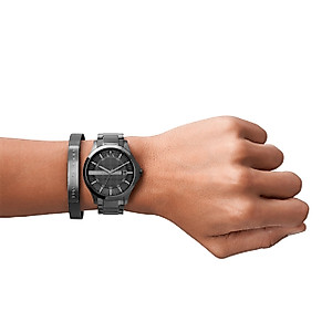 A｜X ARMANI EXCHANGE Men's Stainless Steel Watch & Bracelet Gift Set (Model: AX7101)