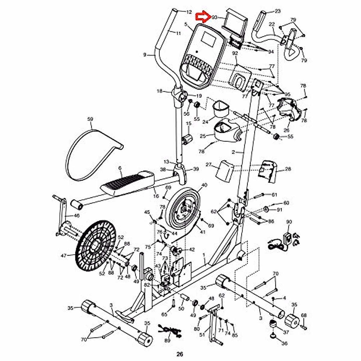 Icon Health & Fitness, Inc. Tablet Holder 398874 Work W NordicTrack Elliptical