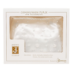 Roman My First Communion Girl Prayer Book Rosary Pin Purse 6 Piece Set