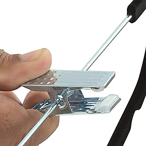 Pack of 30 Pant Hangers, 16.5 Inch Long Velvet Pant Hangers with Adjustable Clips, Heavy Duty, Non-Slip, Space Saving, 360° Swivel Hook