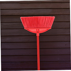 FOYTOKI Broom Head Tile Cleaning Brush Broom Part Kitchen Accessory Replaceable Sweeper Part Home Accessory Indoor Broom Bath Tub Cleaning Brush Broom Refill Head Outdoor Broom Plastic Red