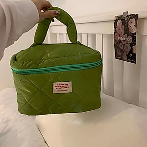 Makeup Bag Large Capacity Travel Cosmetic Bag for Women,Portable Cute Cosmetic Bag Waterproof Women Travel Makeup Bag Organize,Green