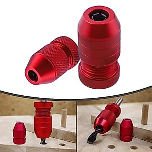 Ruitool Drill Depth Stop for Drill Bits,Adjustable Drill Stop Applicable Size Range 5/64"-3/16",15/64"-7/16",Aluminum Drill Bit Stop Collar Set for Woodworking Tools & Hand Tools,2 Pcs