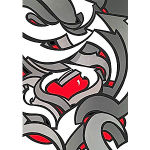 Redheart Arrow by Erni Vales of EVLworld Limited Edition Museum Grade Art Print on Aluminum Metal
