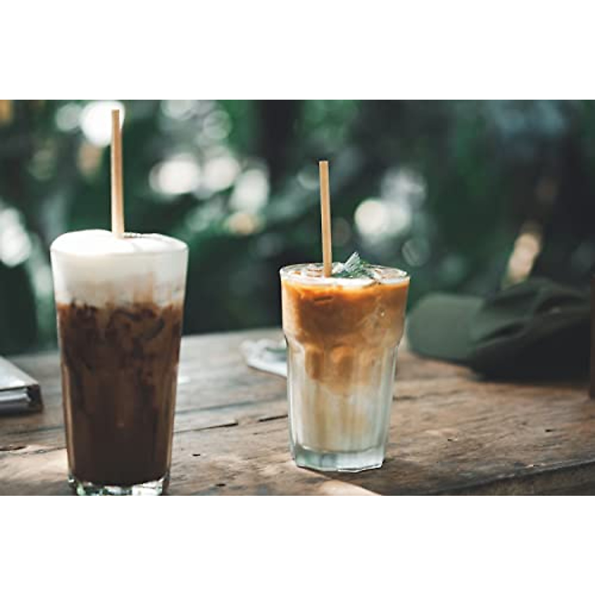 Bionex - Premium Biodegradable Sugarcane Straws, USDA BioPreferred, (8" Length straw), (100 straws/box) Alternative to Plastic