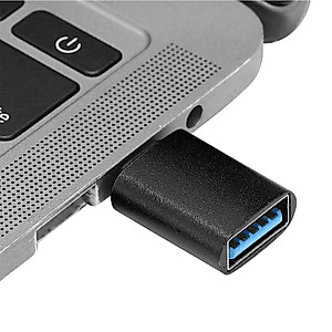 USB C to USB 3.1 Adapter, USB TypeC to USB Adapter, TypeC OTG Adapter, for Thunderbolt 3 to USB Female Adapter, Mobile Phone Computer Tablet Converter (Black)