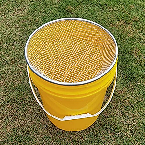 YUEBM Gardening Sand Soil Compost Sifter Perfect for 5 Gallon Bucket (1, 1/4 Inch)