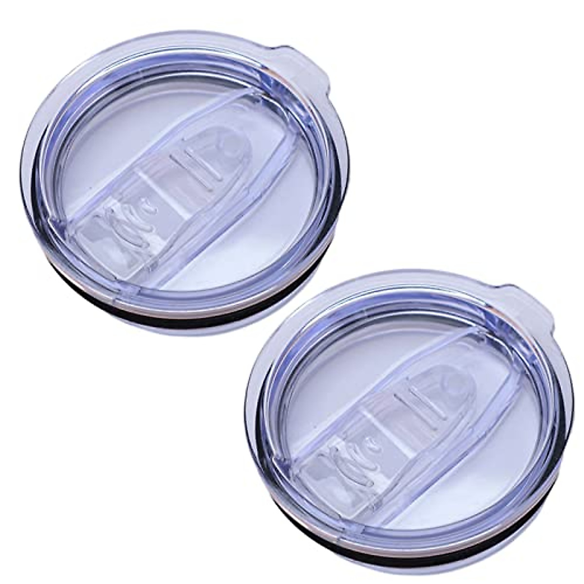 Wotermly 2 pack Tumbler Replacement Lids for 30 oz tumblers, Spill Proof Splash Resistant Lids Covers Fit for YETI Rambler and More Coffee Mugs, 2 Lids
