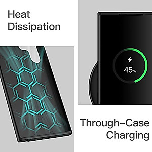 JETech Slim Fit Case for Samsung Galaxy S23 Ultra 5G 6.8-Inch, Soft TPU Thin Protective Phone Cover with Matte Finish, Shockproof (Black)