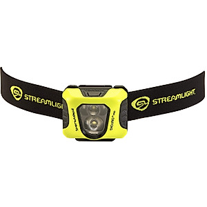 Streamlight 61421 Enduro Pro Headlamp with Alkaline Batteries, Headstrap White/Red LEDs Box Yellow