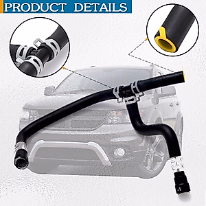 HVAC Heater Hose Assembly Compatible for Buick Enclave GMC Acadia and Chevrolet Traverse 2007-2017 Compatible Engine Heater Hose Replacement Part Number 20765678 25862087 25862088 626-562
