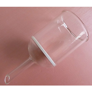 Deschem 2000ml,Glass Buchner Funnel,W/3# Coarse Filter,2L,Straight Tube