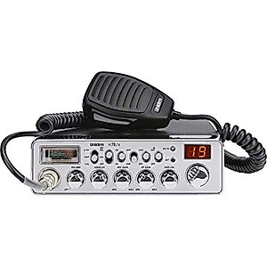 Uniden PC78LTX 40-Channel Trucker's CB Radio with Integrated SWR Meter, PA Function, Hi Cut, Mic/RF Gain, and Instant Channel 9,Silver