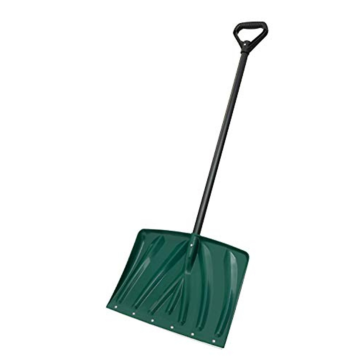 Suncast 18" Ergonomic Snow Shovel Pusher with Wear Strip, Green