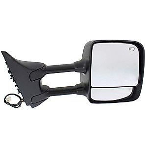 Garage-Pro Mirror Compatible With 2004-2015 Nissan Titan Towing Passenger Side, Heated, Power Glass, Blind Spot Glass