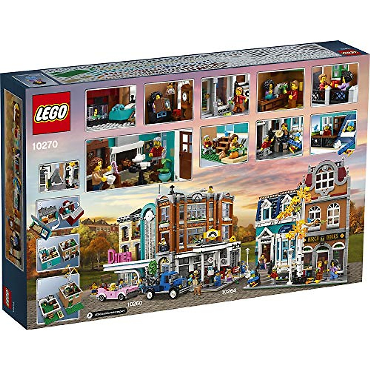 LEGO Creator Expert Bookshop 10270 Modular Building Kit, Big Set and Collectors Toy for Adults, (2,504 Pieces)