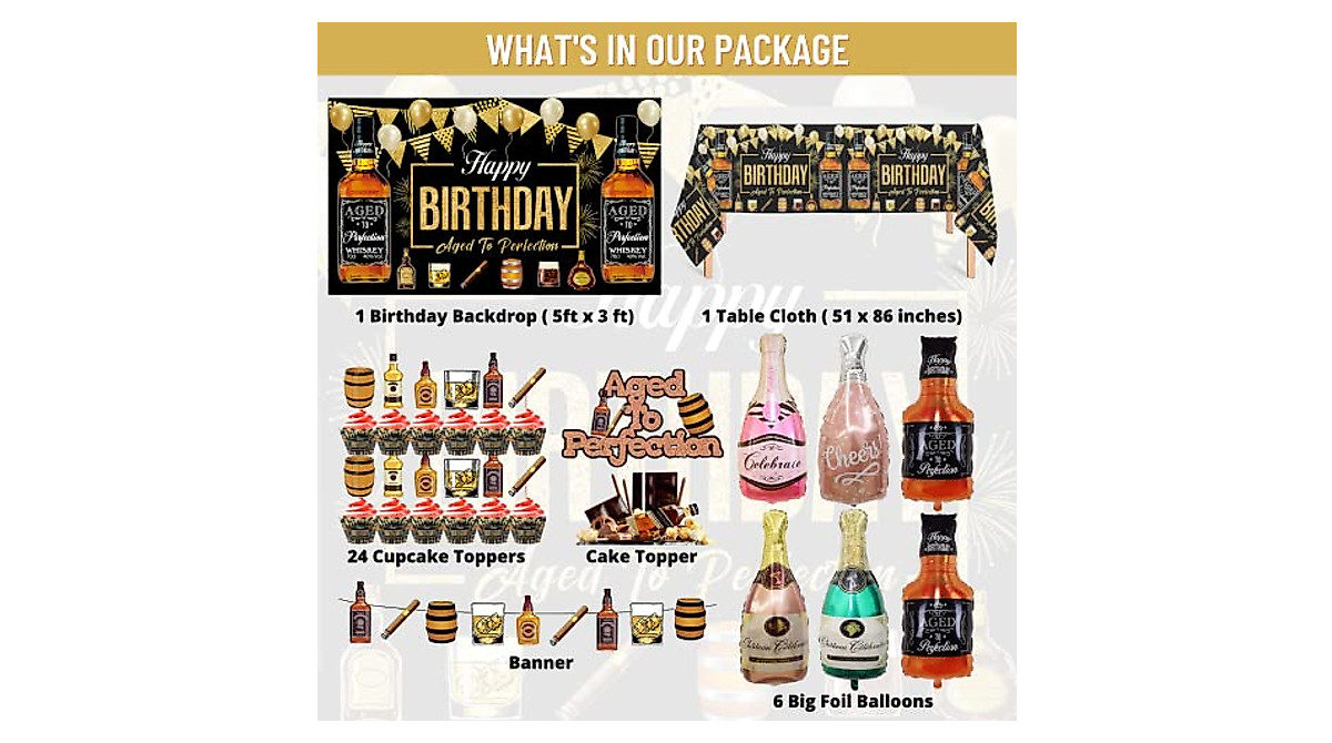 Nelton Whiskey Party Decorations for Memorable Celebrations