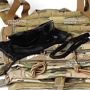 Glove Station Optic Max - Anti-fog Protective Eyewear for Men - Safety Glasses with 3 Lens Options - Clear, Amber or Gray