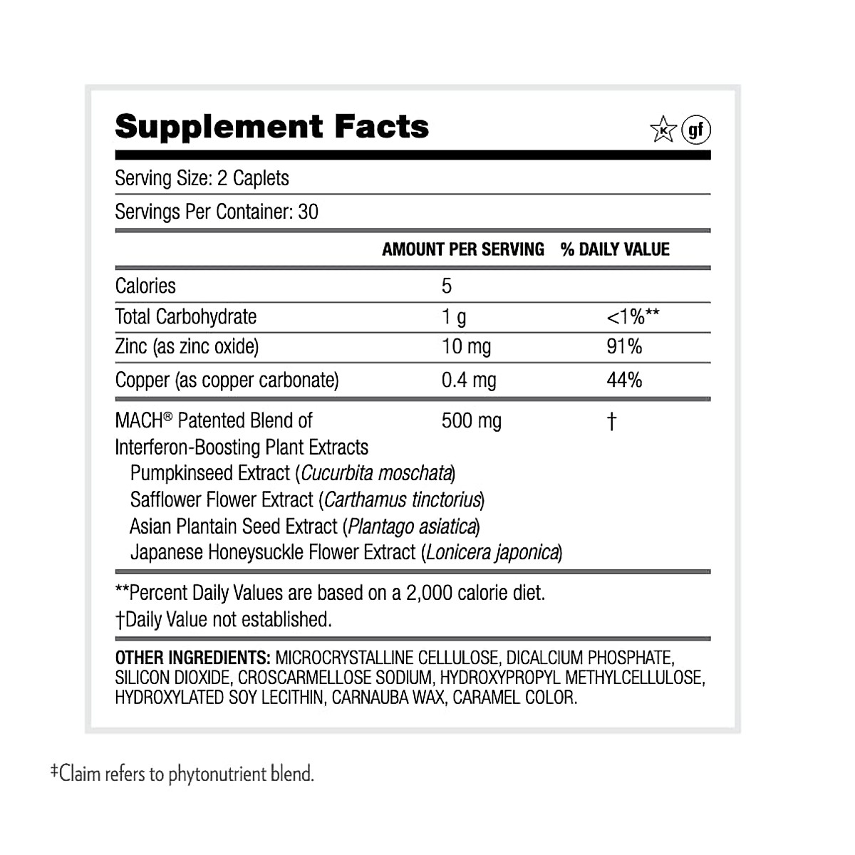 Shaklee - NutriFeron® Immune-Boosting Botanical Blend - Developed by Renowned Immunologist - Promotes Healthy Immune Function with Interferon-Boosting Ingredients - Contains Zinc - 60 Caplets