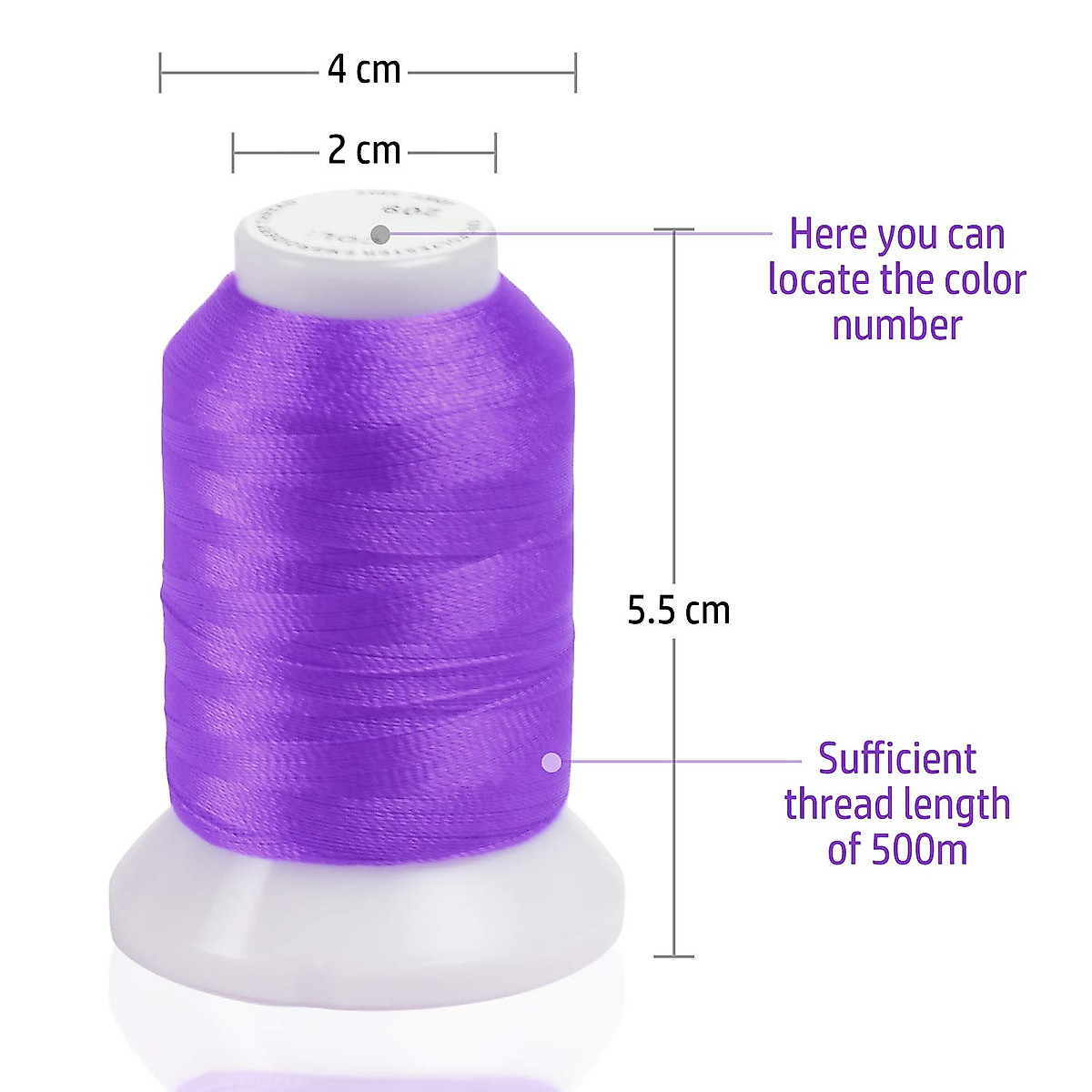 260 Spools Polyester Machine Embroidery Thread Set 40wt compatible with Brother Babylock Janome Singer Pfaff Husqvarna Bernina Machines