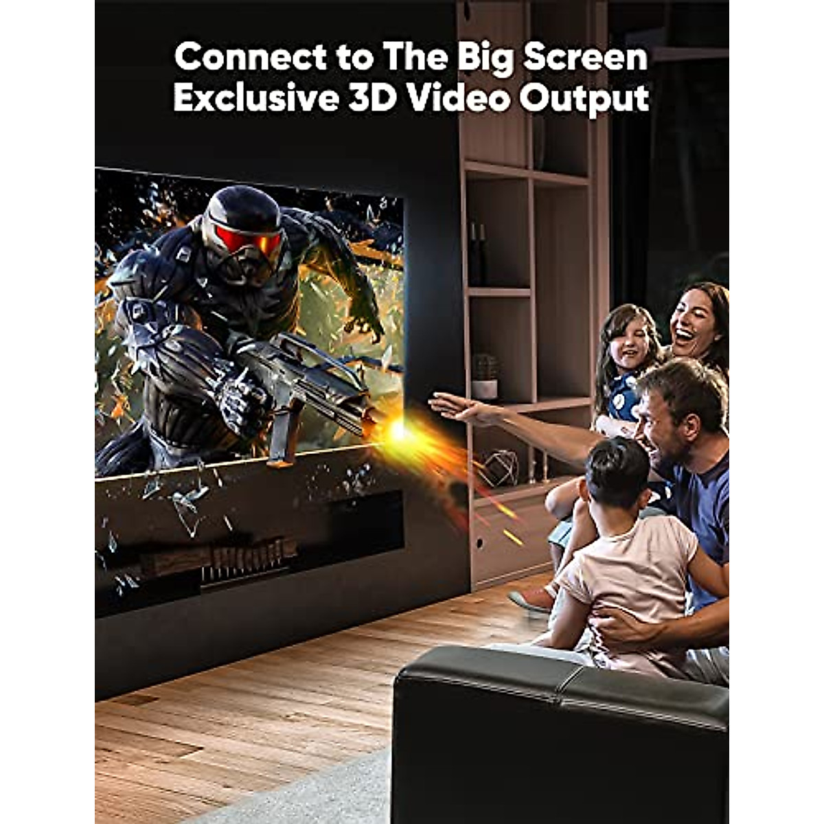 Capshi 4K HDMI Cable 6.6 ft, High Speed 18Gbps HDMI Cable,4K, 3D, 2160P, 1080P, Ethernet - 28AWG Braided HDMI Cord - Audio Return(ARC) Compatible UHD TV, Blu-ray, PS4, PS3, PC