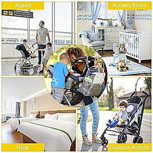 Winforhour Baby Bottle Brush Set with Silicone Bottle Cleaner and Drying Rack, Baby Travel Essential, Gift for New Parents, Green