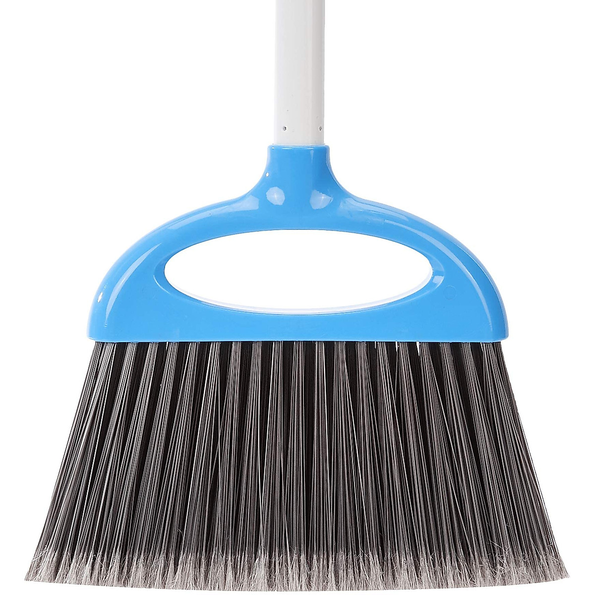 Amazon Basics Dustpan Broom Set, Blue and White