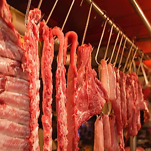 Smoker Meat Hooks 8'', Heavy Duty Hook, Stainless Steel Butcher S-Hooks Meat Hooks for Smoker, Meat Hooks Butchering, Chicken Hunting Ribs Fish Beef Poultry Hanging Grill Hook , BBQ(8 inch 5pack)