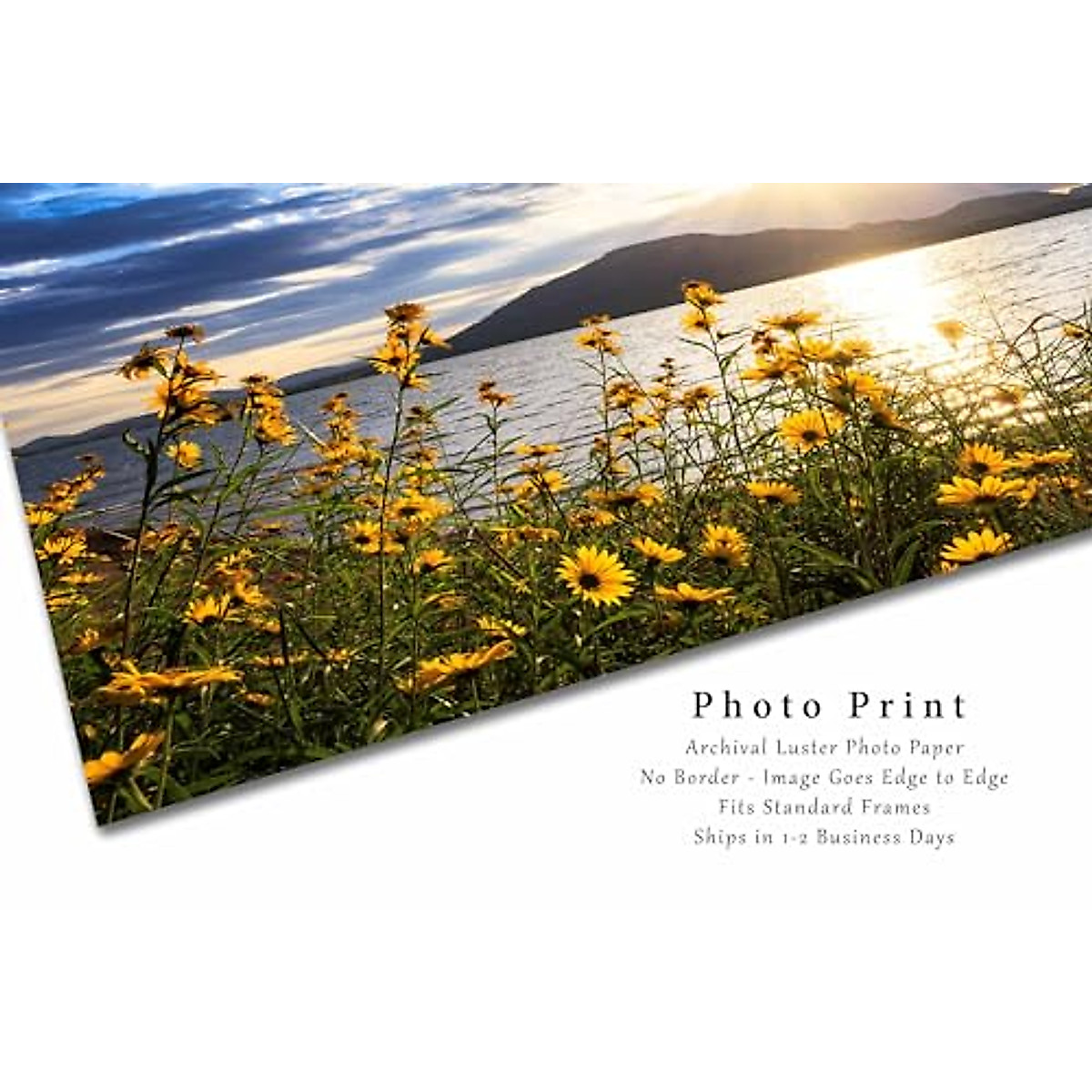 Wichita Mountains Photography Print (Not Framed) Picture of Mount Scott and Lake Lawtonka on Autumn Evening in Oklahoma Landscape Wall Art Nature Decor (40" x 60")