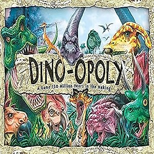 Late for the Sky Dino-Opoly Monopoly Board Game