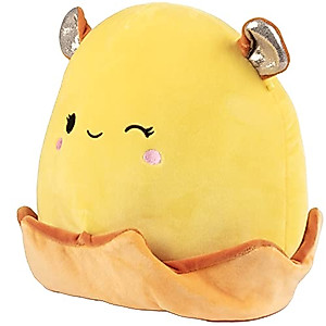 Squishmallows 10" Bijan The Yellow Dumbo Octopus - Officially Licensed Kellytoy Plush - Collectible Soft & Squishy Stuffed Animal Toy - Add to Your Squad - Gift for Kids, Girls & Boys - 10 Inch