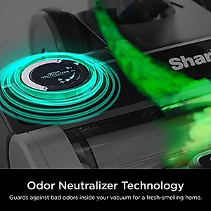 Shark IZ862H Stratos Cordless Vacuum with Clean Sense IQ and Odor Neutralizer, DuoClean PowerFins HairPro, Includes Duster Crevice Tool & Anti-Allergen Brush, Up to 60 Minute Runtime, Ash Purple