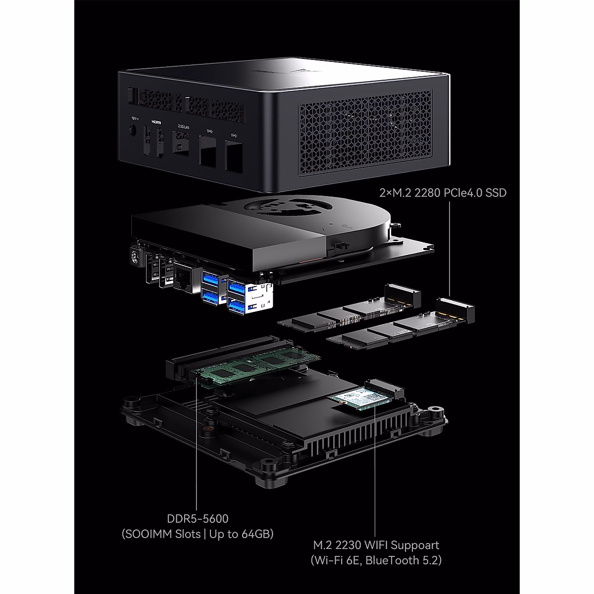 MINISFORUM Venus Series UM790 Pro Mini PC AMD Ryzen 9 7940HS DDR5 32GB 1TB PCIe4.0 SSD Personal Computer, 2xHDMI(4K) 2X USB4(DP|8K) Outputs, AMD Radeon 780M Graphics