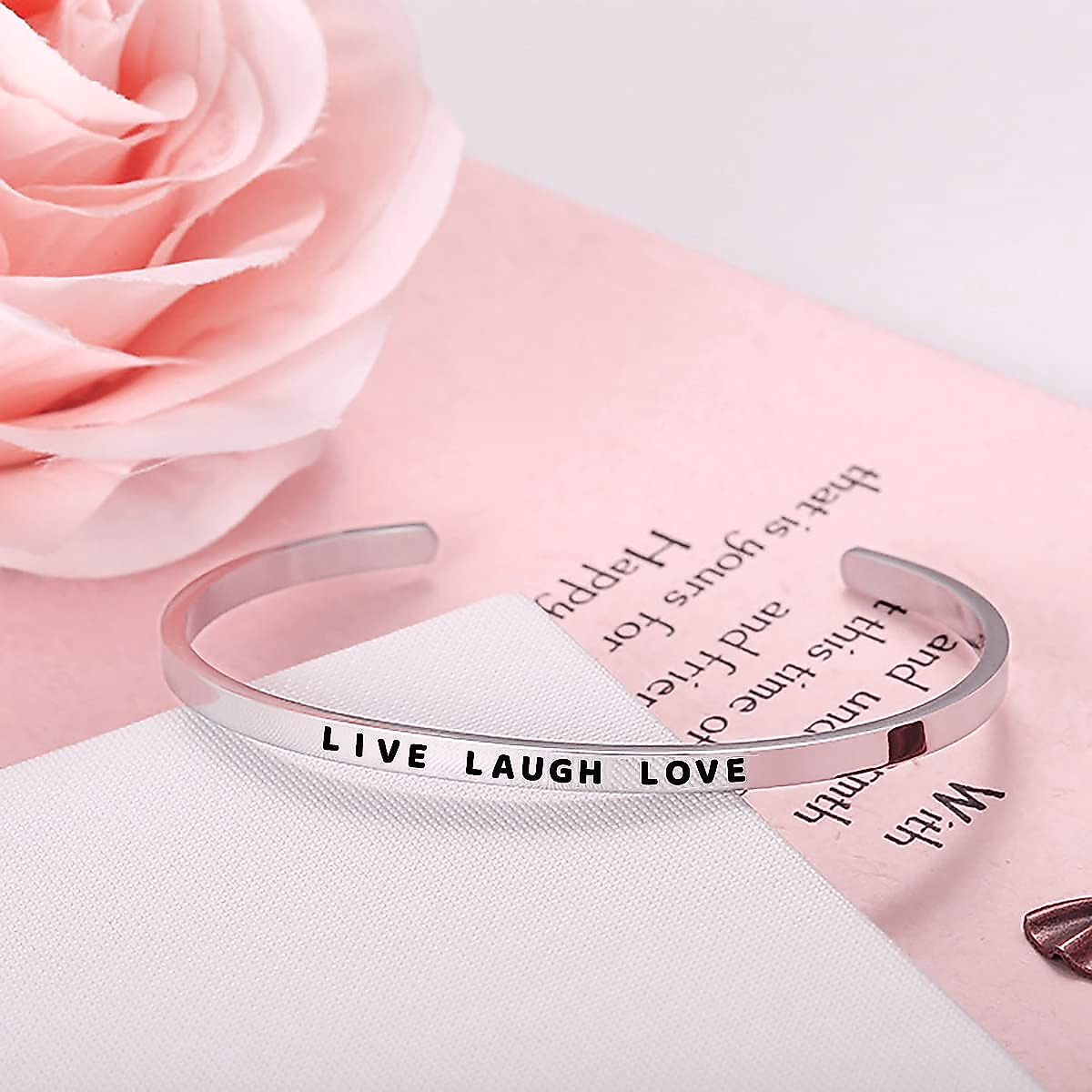 Roy Lopez Inspirational Cross Bracele Christian Gift for Women Inspirational Bracelet Bible Verse Jewelry Scripture Engraved Religious Cuff Bangle with your name Brooklyn