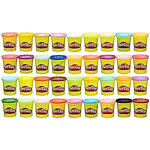 Play-Doh Modeling Compound 36 Pack Case of Colors, Perfect for Halloween Treat Bags, Party Favors, Non-Toxic, Assorted Colors, 3 Oz Cans (Amazon Exclusive)