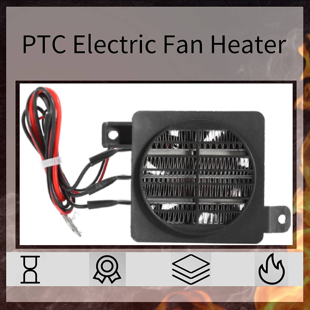 Constant temperature Electric fan heater PTC fan Auto heater Small space heater incubator(12V 150W)